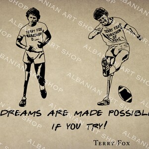 3 Digital SVG PNG JPG Terry Fox , Silhouette, Vector, Clipart, Instant ...