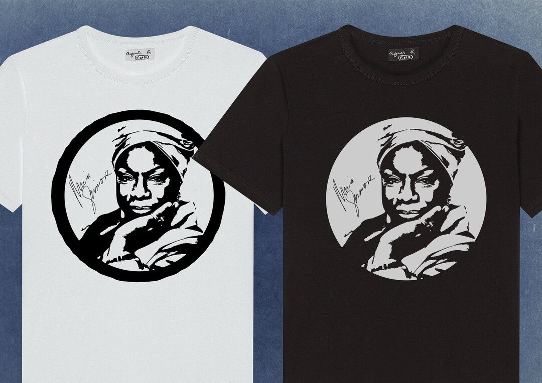 Digital SVG PNG JPG Nina Simone Silhouette, Vector, Clipart, Instant ...