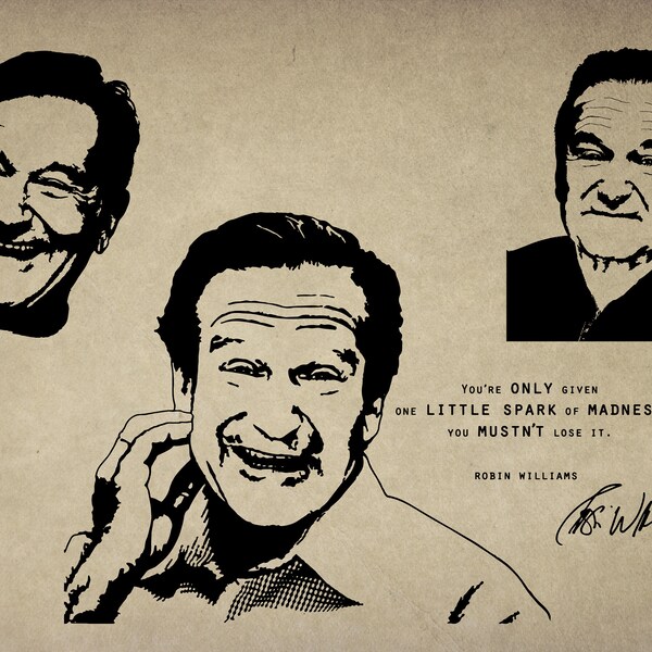 Robin Williams Art - Etsy