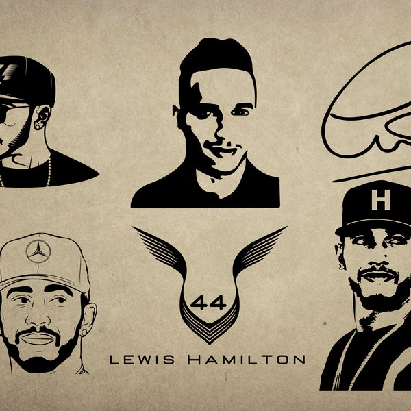 Lewis Hamilton Svg - Etsy UK