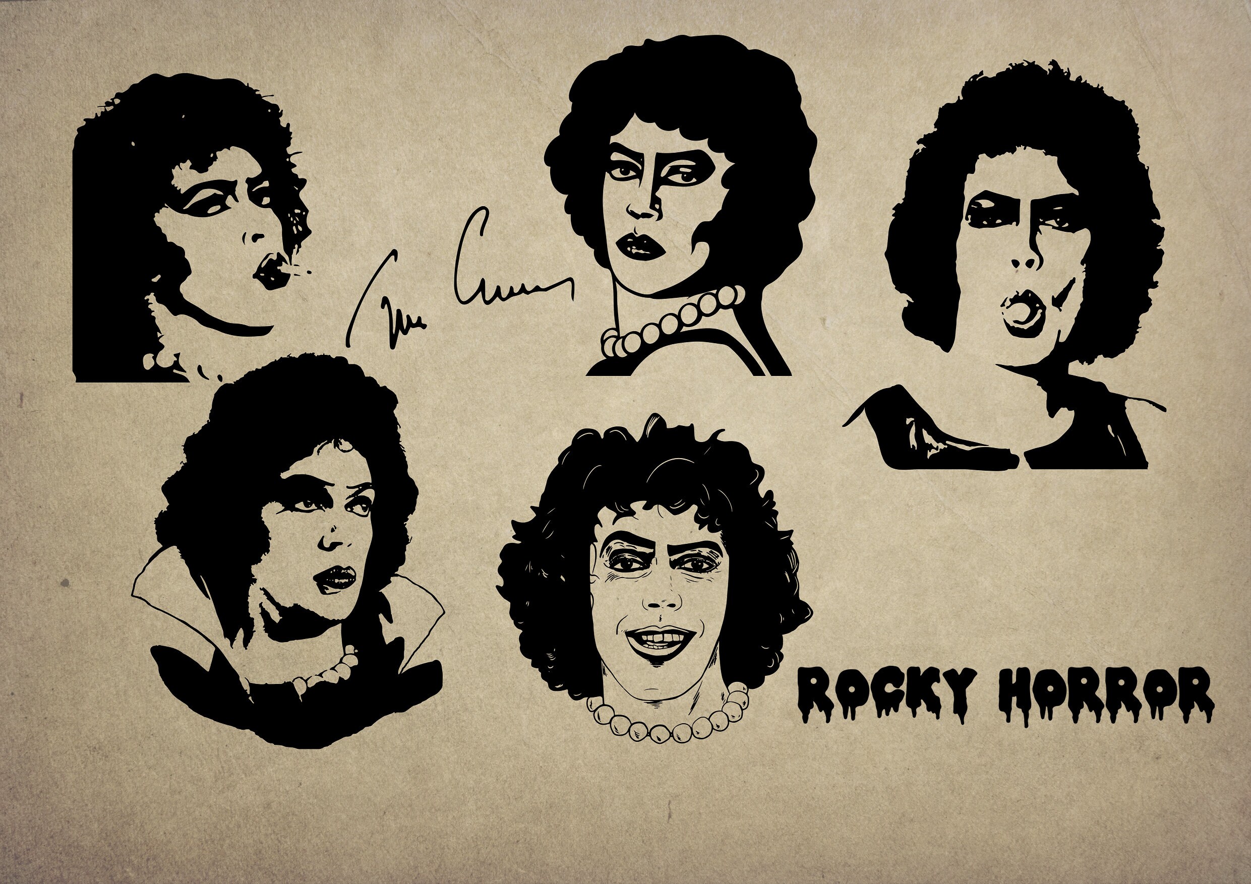 8 Digital SVG PNG JPG Rocky Horror and It Silhouette Vector - Etsy