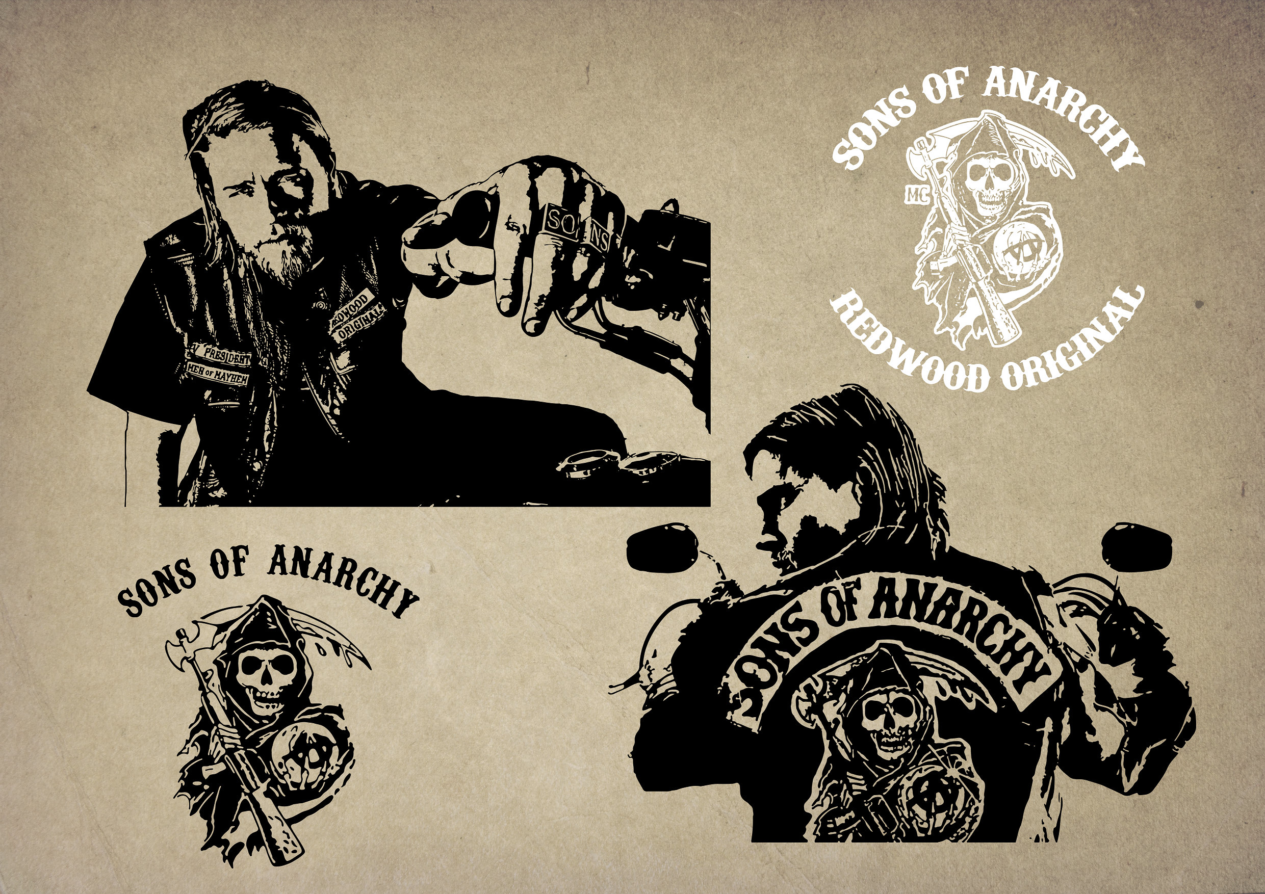 How To Draw Sons Of Anarchy Logo