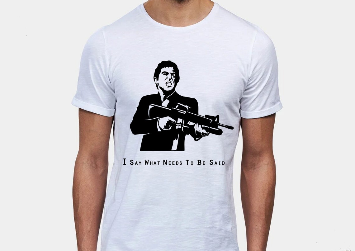 6 Digital SVG PNG JPG Tony Montana Silhouette Vector - Etsy