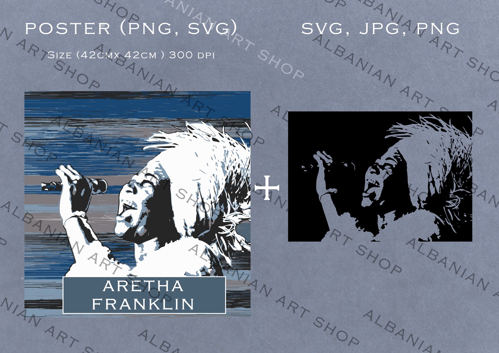 Aretha Franklin Art Poster and SVG Home decor Wall art Print | Etsy