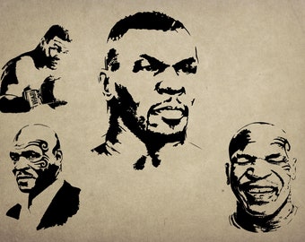 Mike Tyson Vector - Etsy Singapore