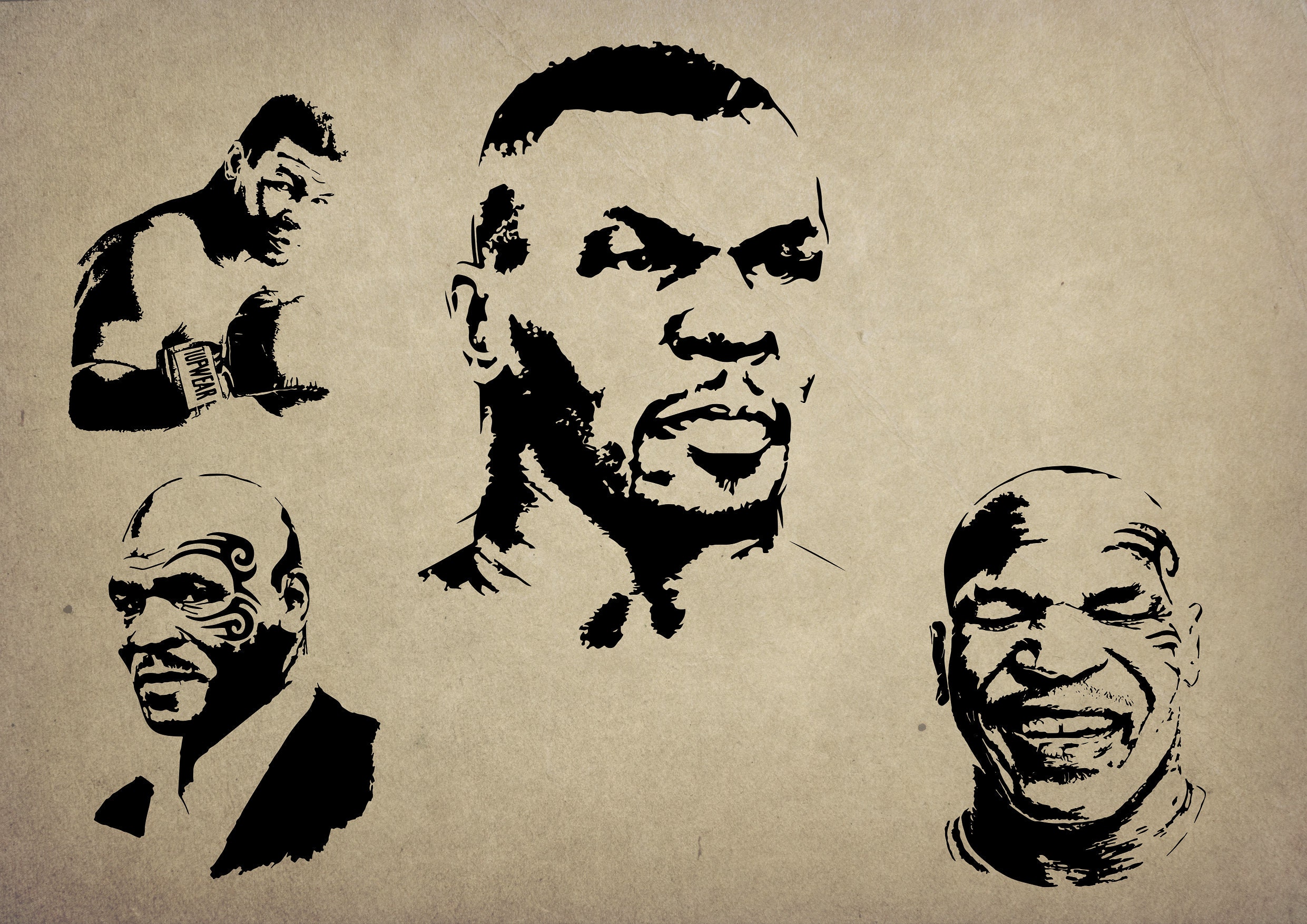 Mike Tyson Stencil