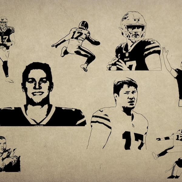 Josh Allen Svg - Etsy