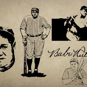 Babe Ruth - Etsy
