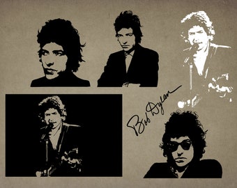 Bob Dylan Clipart - Etsy UK