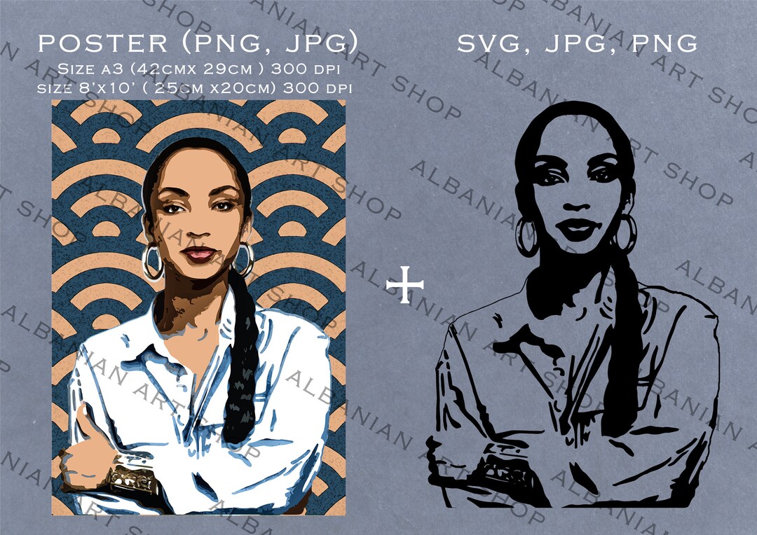 Sade Poster and SVG Home Decor Wall Art Print Music Lovers Gift T Shirt ...
