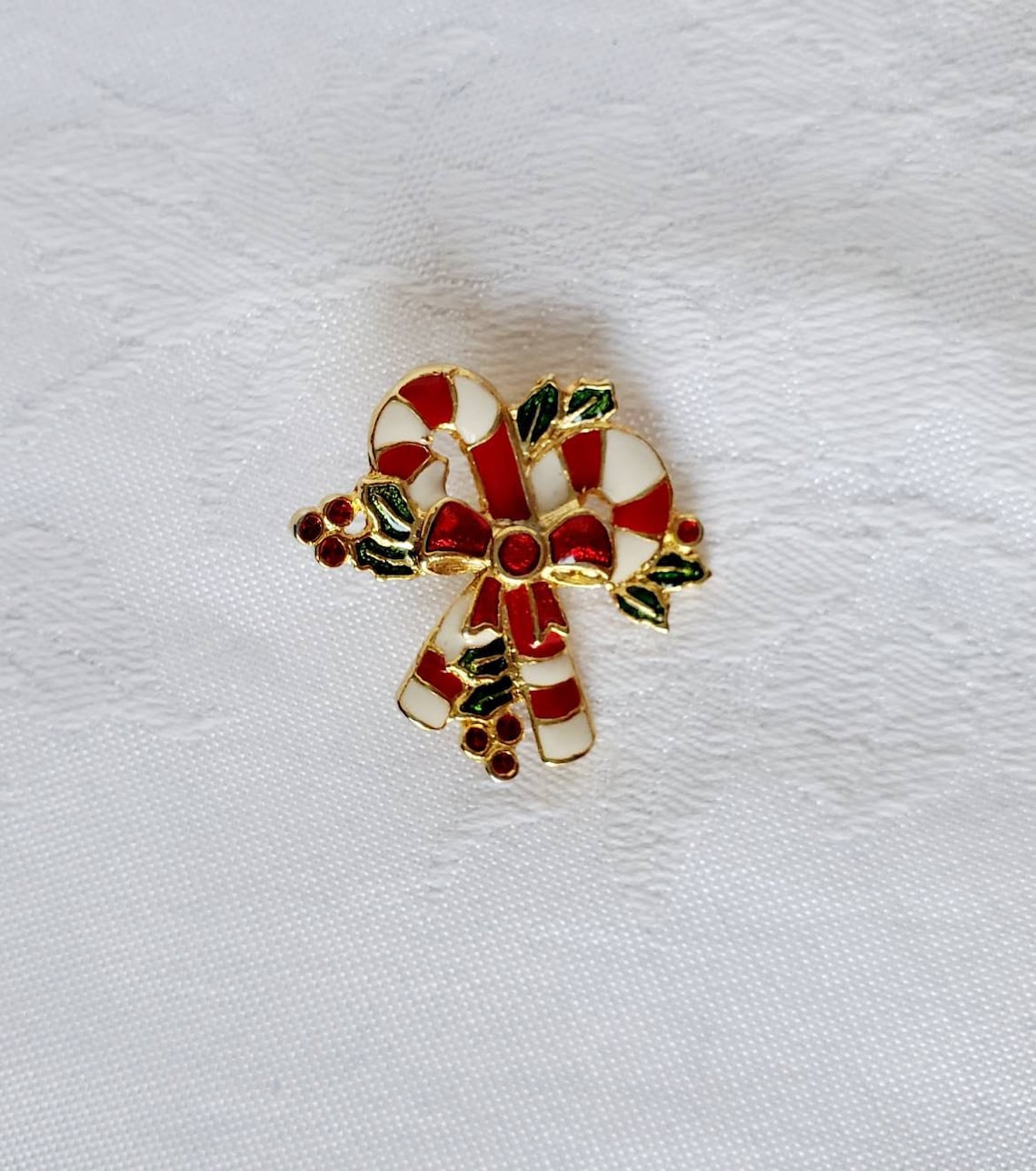 Adorable Candy Cane Brooch/pin - Etsy