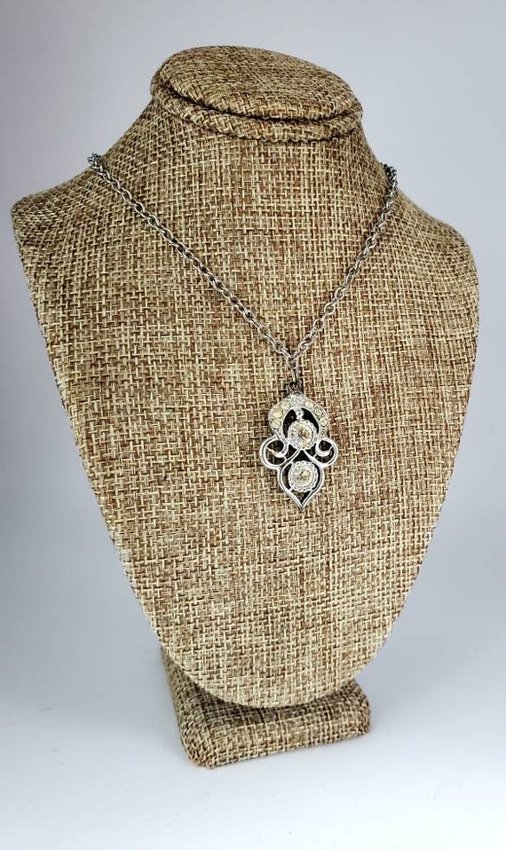 Emmons white rhinestone necklace - Gem