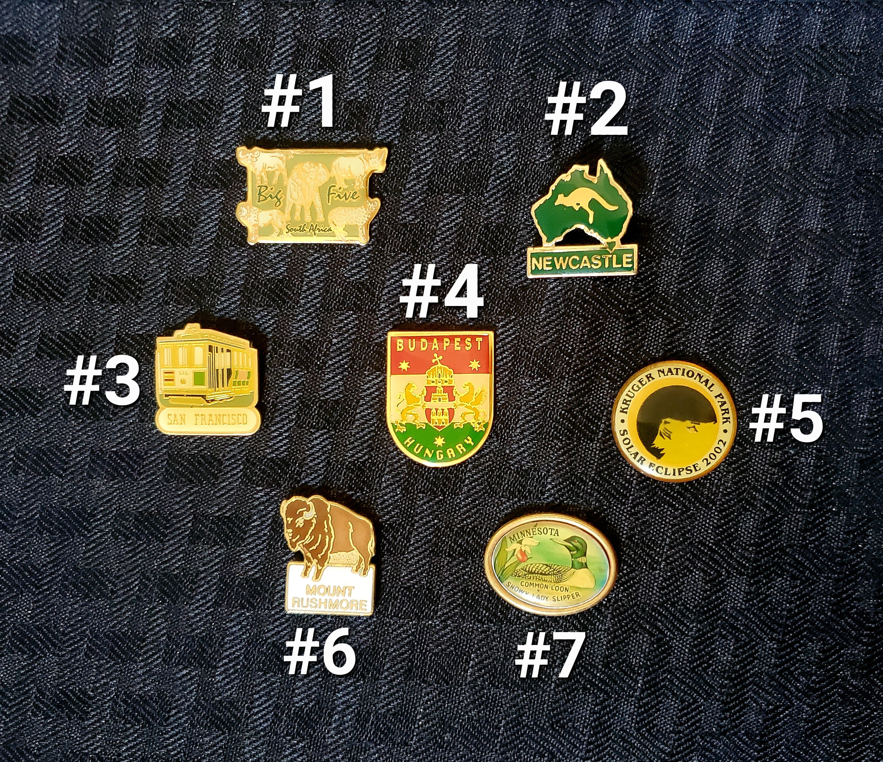 Vintage to Now Pins State City Country Destination Travel Souvenir Pins ...