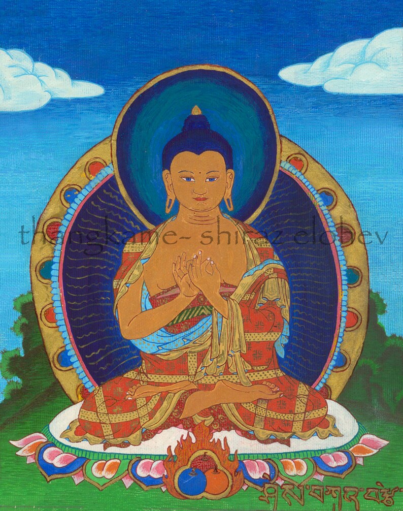 Shakamuni Buddha Thanka Thangka original Hand Painted - Etsy