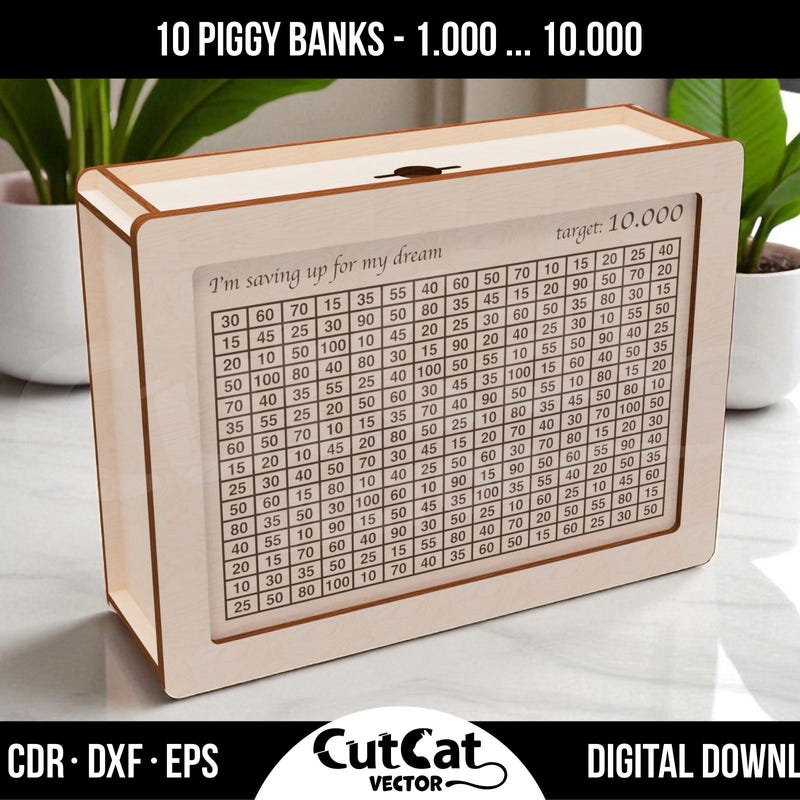 Save Box for Money - Etsy