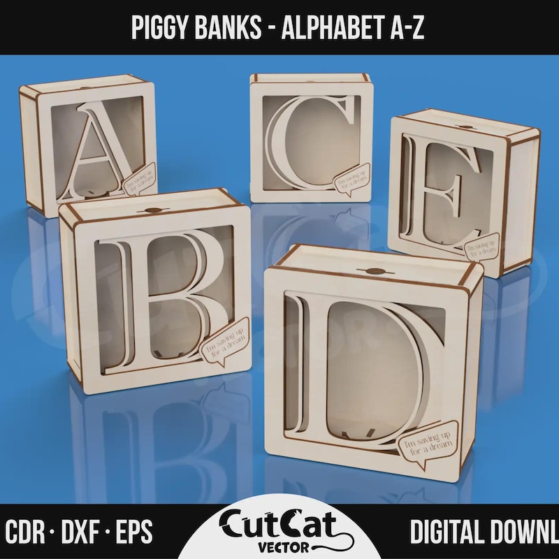 Alphabet Letter Banks - Etsy