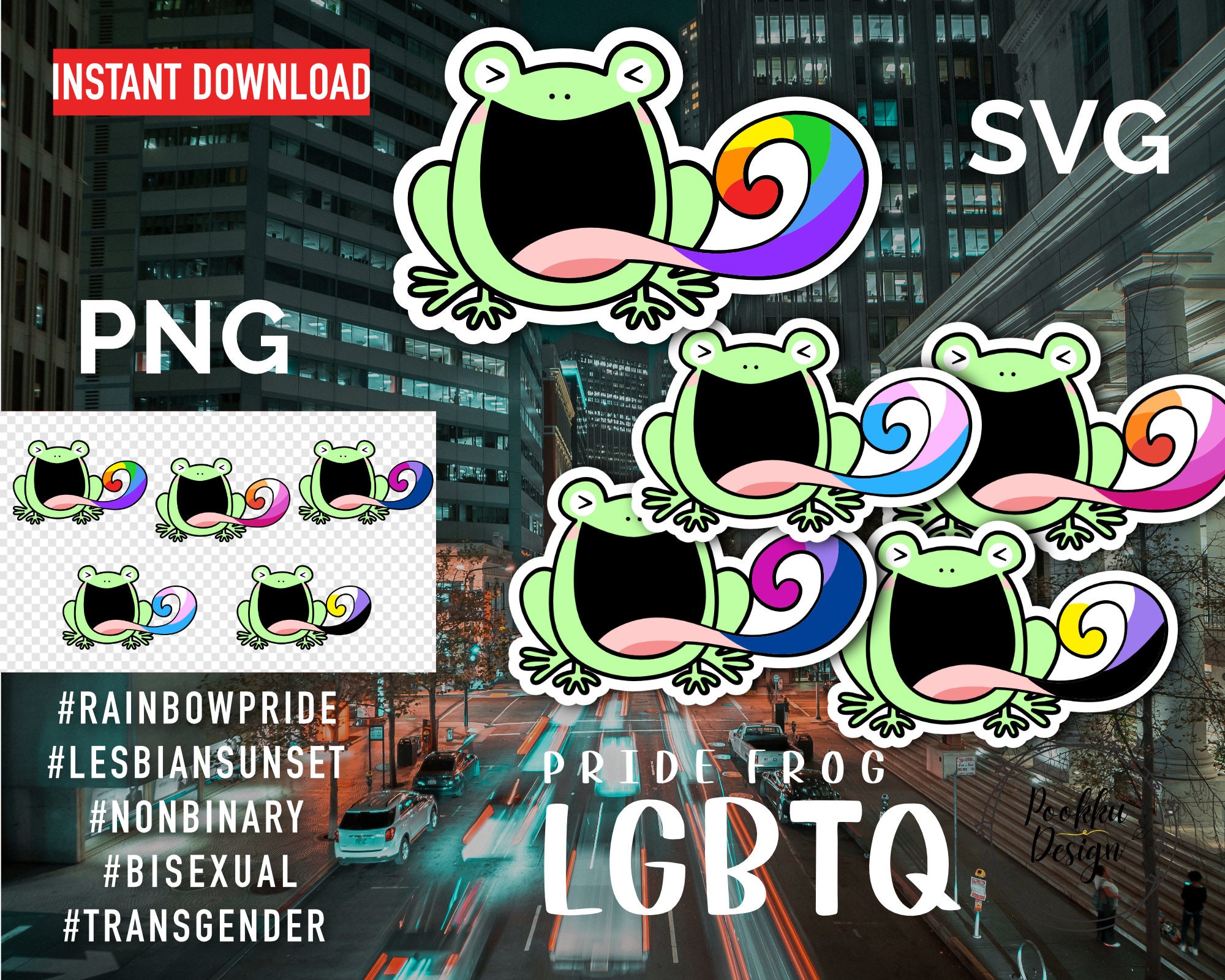 LGBTQ Pride Flag Frog SVG PNG Pride Frog Rainbow Pride - Etsy Norway