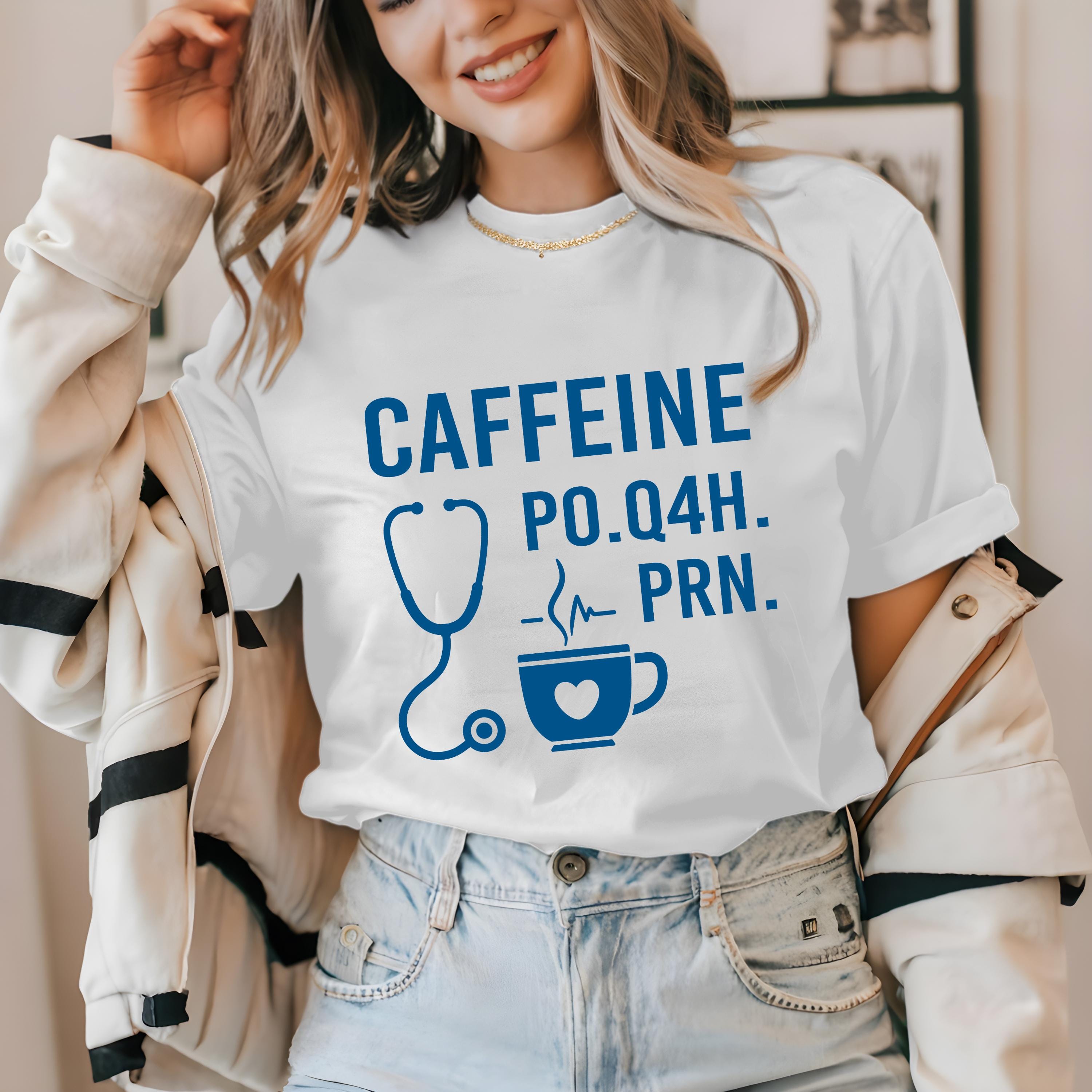 Caffeine Nurse SVG | PRN Rn | Coffee Nurse Life Png | PO Q4H Medical ...