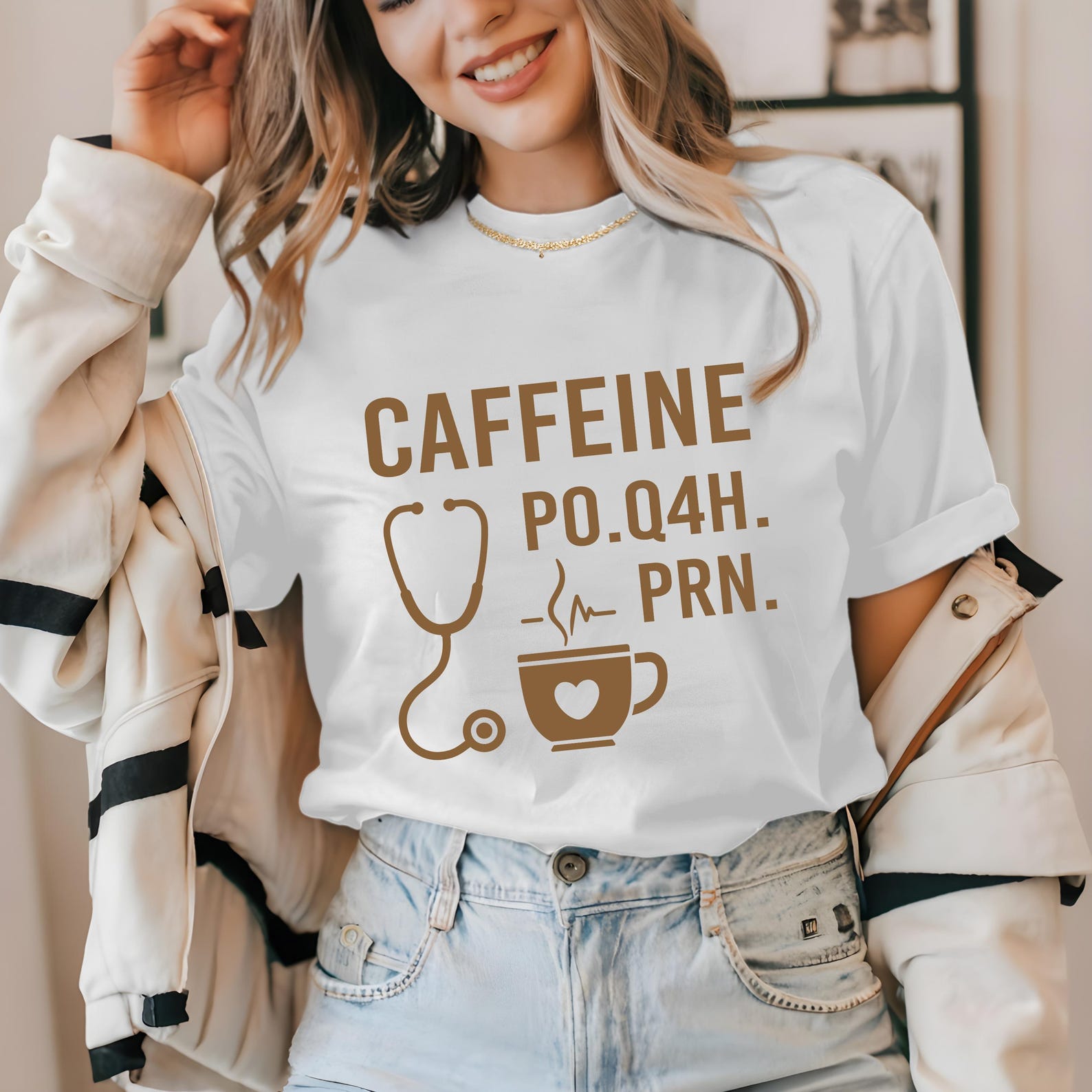 Caffeine Nurse SVG | PRN Rn | Coffee Nurse Life Png | PO Q4H Medical ...