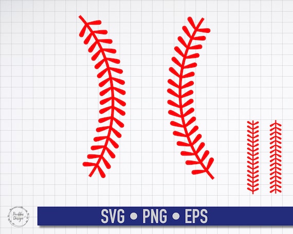 Baseball Stitches SVG Curved Stitches PNG EPS Svg Straight - Etsy