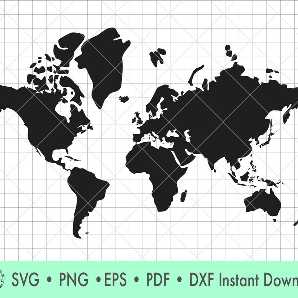 World Map Vinyl - Etsy