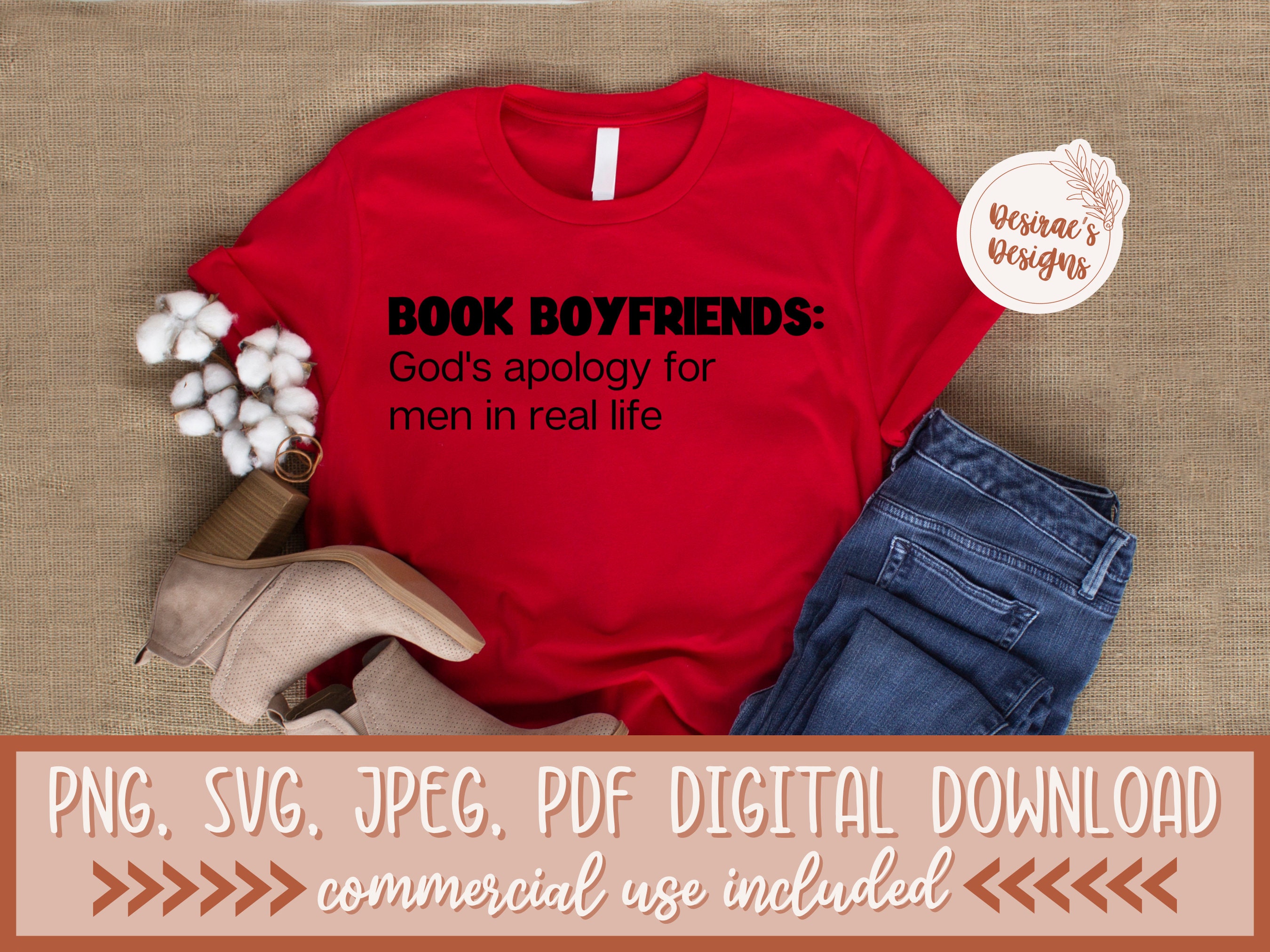 Book Boyfriends Definition SVG Instant Download Bookish - Etsy