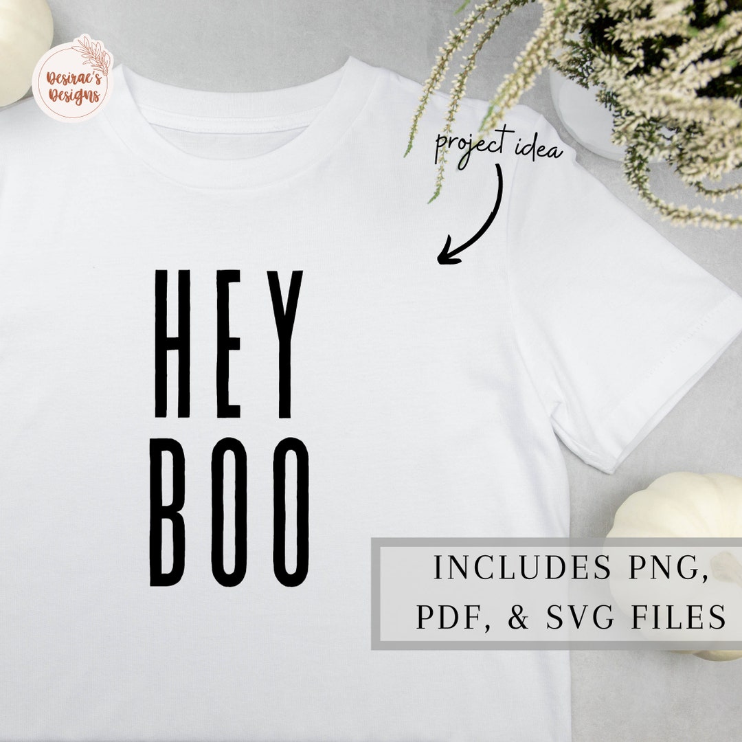 Hey Boo SVG - Cricut Cut File - Instant Download - Silhouette SVG ...