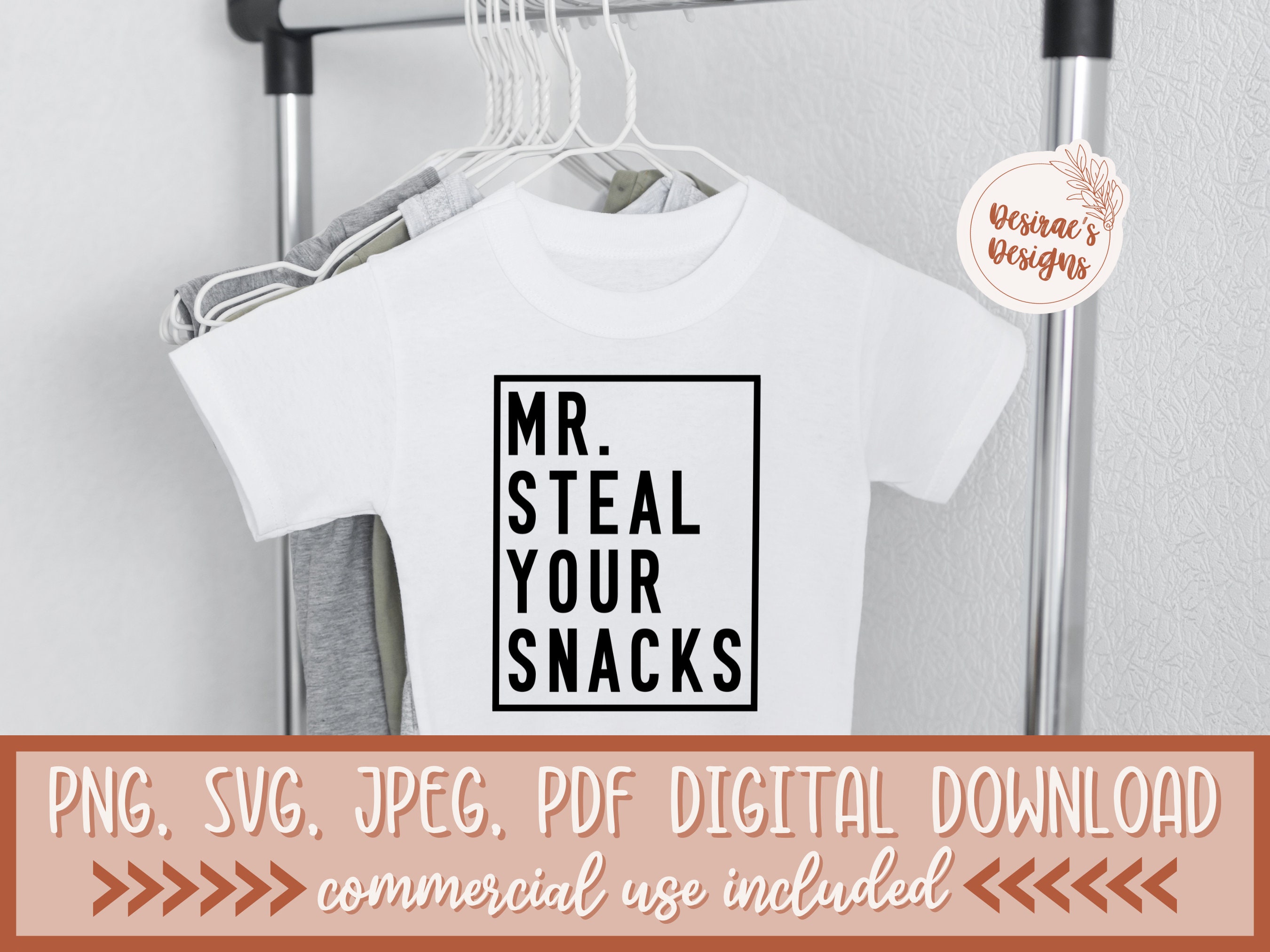 Mr. Steal Your Snacks SVG Toddler Boy SVG Kids SVG Instant Download ...
