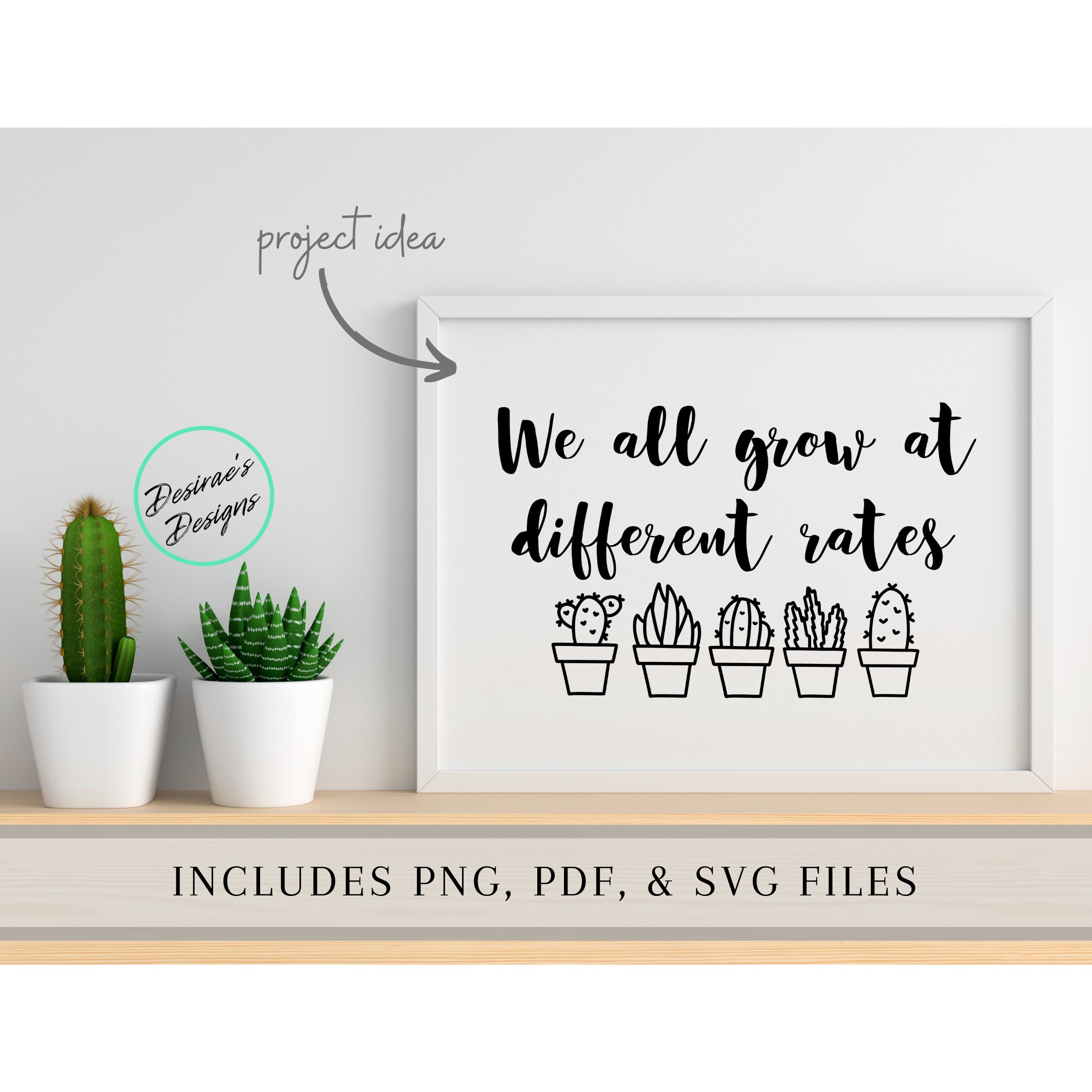 We All Grow at Different Rates SVG - Cricut SVG - Instant Download ...