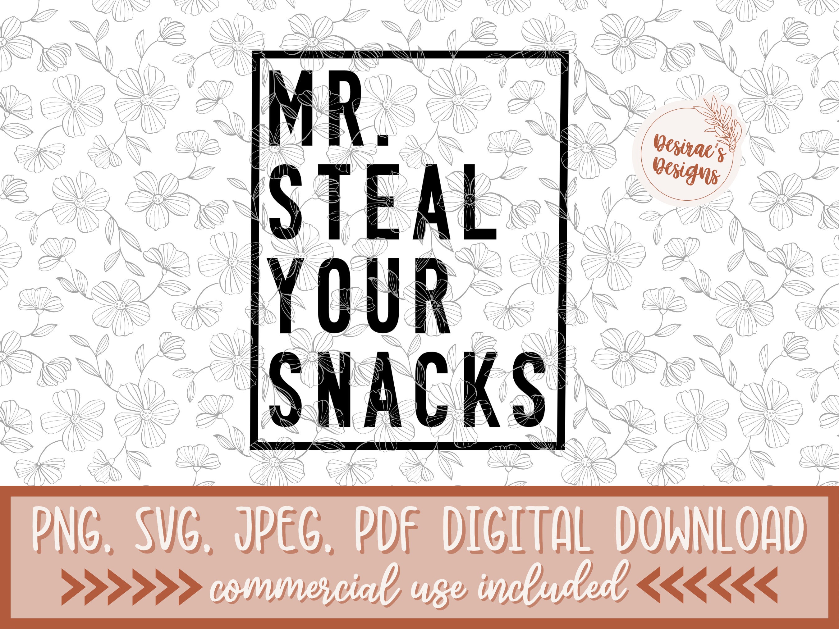 Mr. Steal Your Snacks SVG Toddler Boy SVG Kids SVG Instant Download ...
