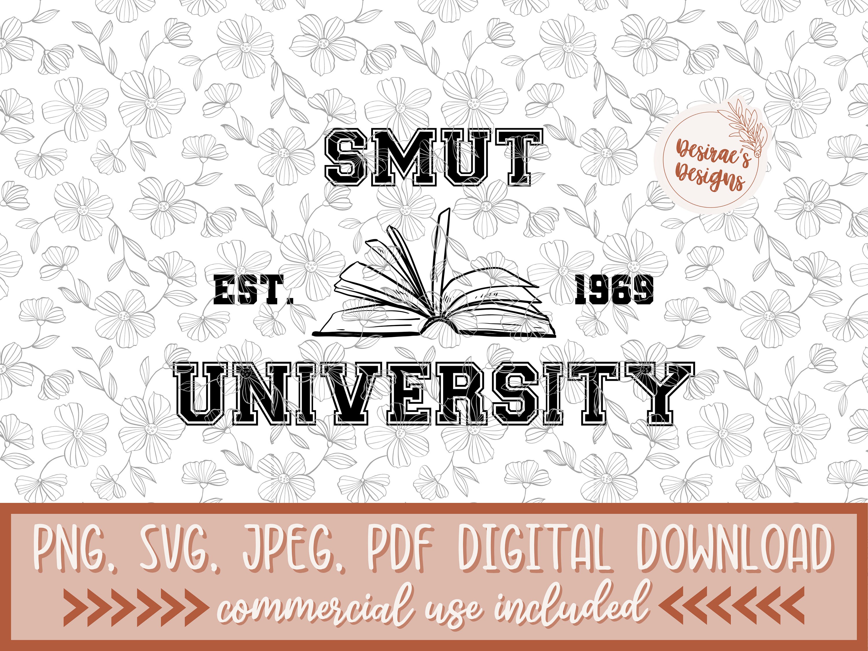 Smut University SVG - Cricut SVG - Instant Download - Bookish Cut File ...