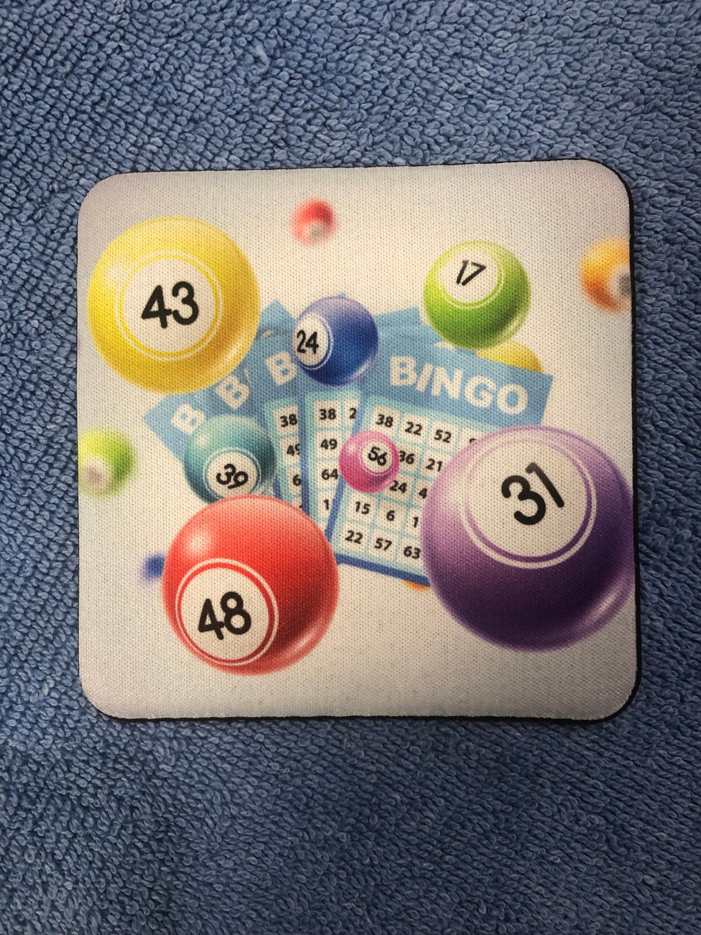 Bingo Square Coasters 3.9 set of 4 - Etsy