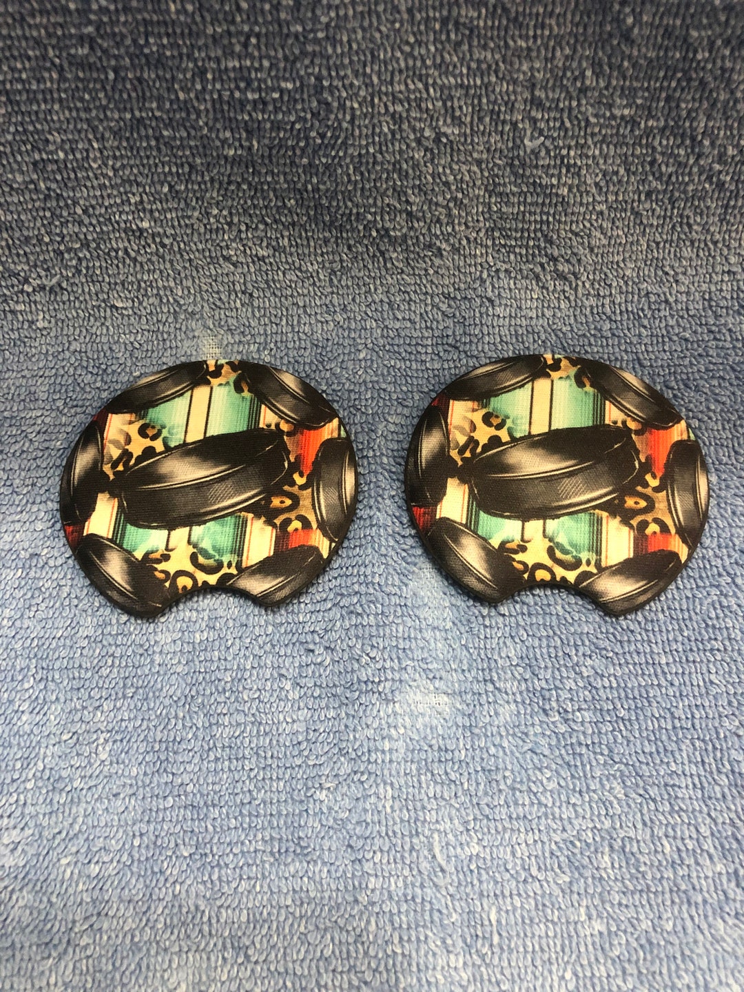 Ice Hockey Puck Sports Car Coasters 2.6875" (2-pack) - Etsy