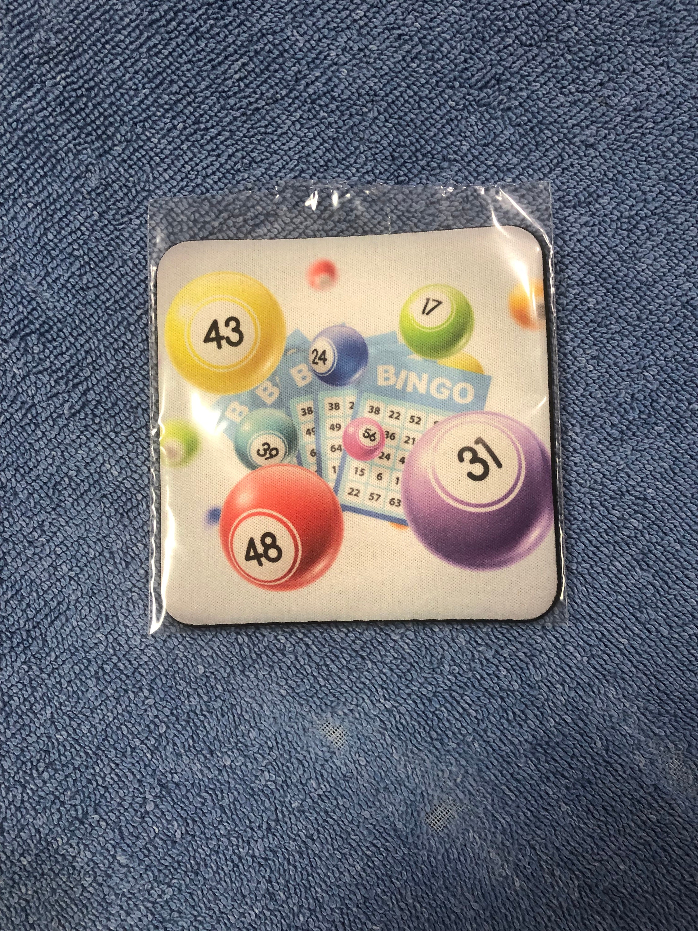 Bingo Square Coasters 3.9 set of 4 - Etsy