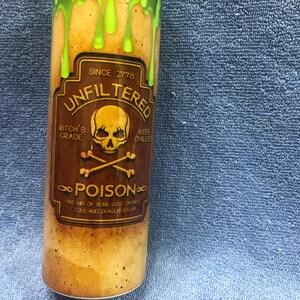 Witch's Grade Unfiltered Poison 20oz Stainless Tumbler W/plastic Straw ...