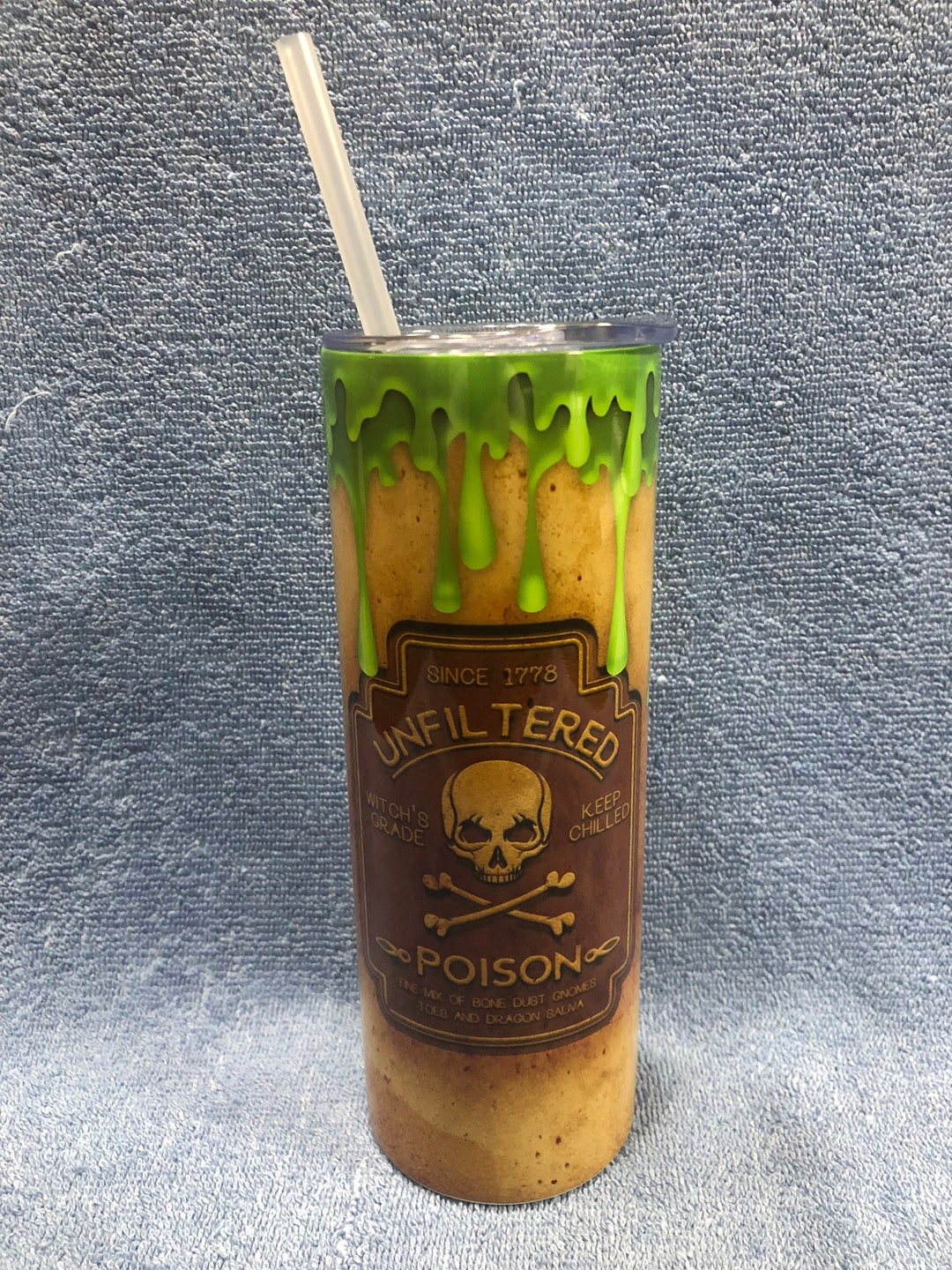 Witch's Grade Unfiltered Poison 20oz Stainless Tumbler W/plastic Straw ...