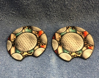 Golf Ball Car Coasters - Etsy