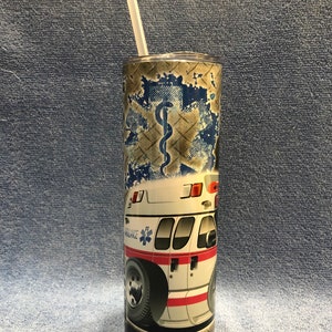 Grunge Emergency EMS-EMT First Responder 20oz Stainless Tumbler W ...