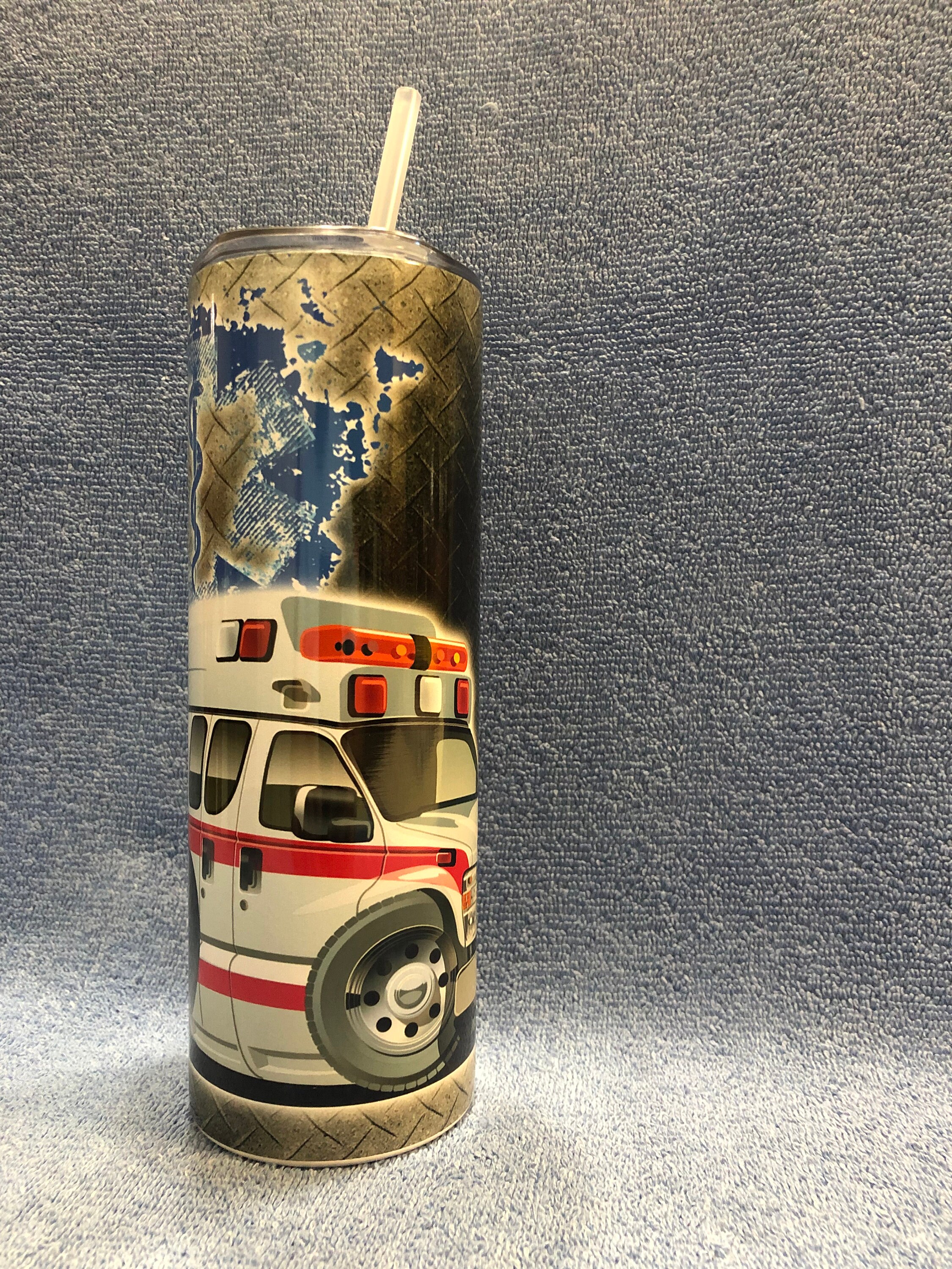 Grunge Emergency EMS-EMT First Responder 20oz Stainless Tumbler W ...