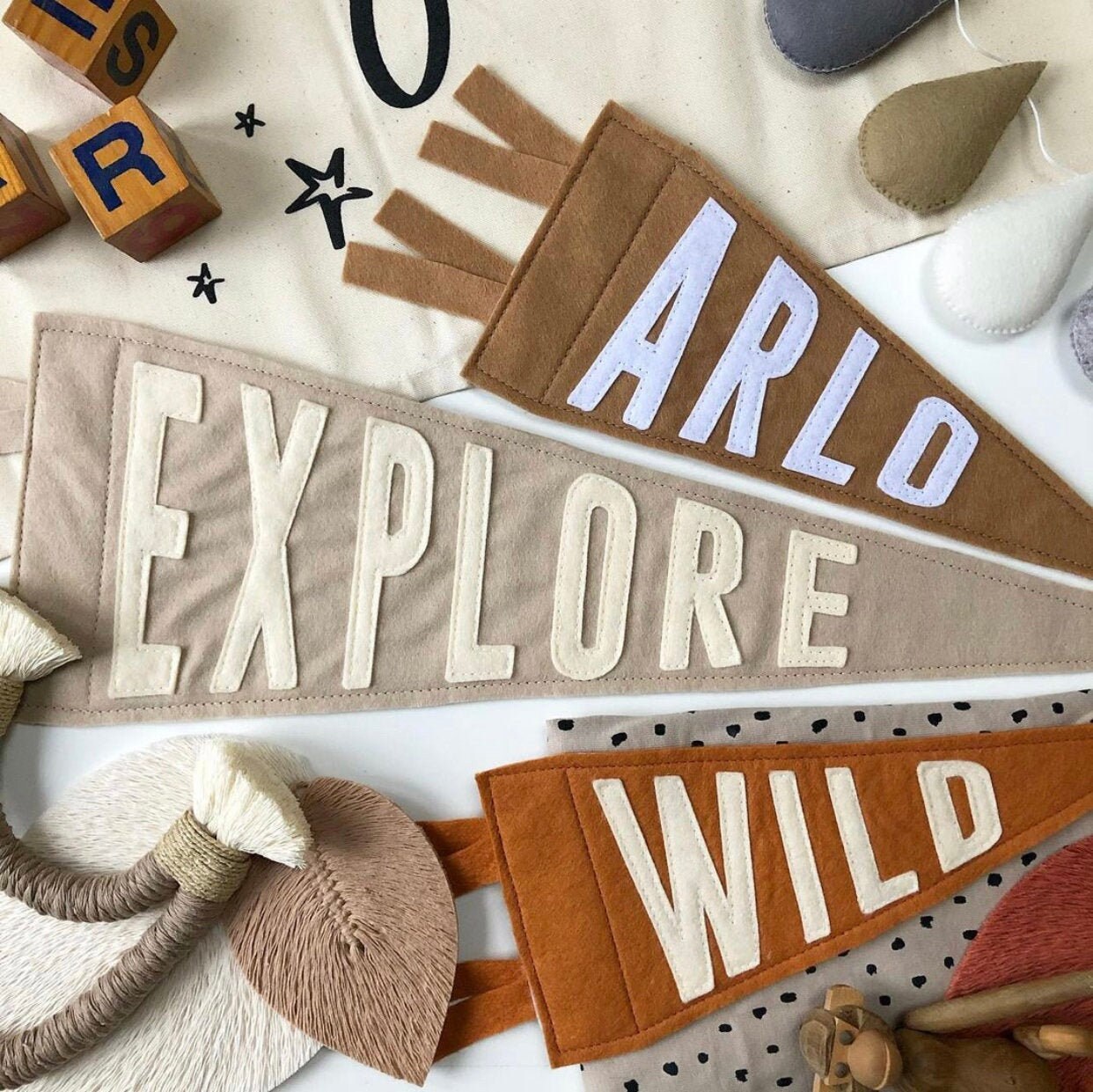 Small Custom Pennant Flag | Etsy