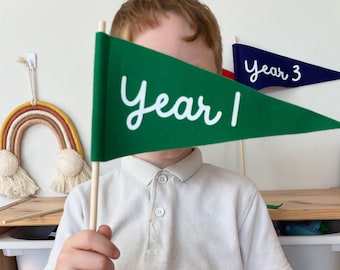 Back to School Sign | First Day of School Flag, Last Day of School Flag ...