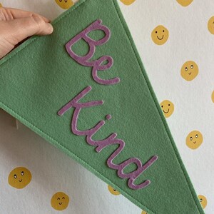 Large Custom Pennant - New Cursive Font - Etsy