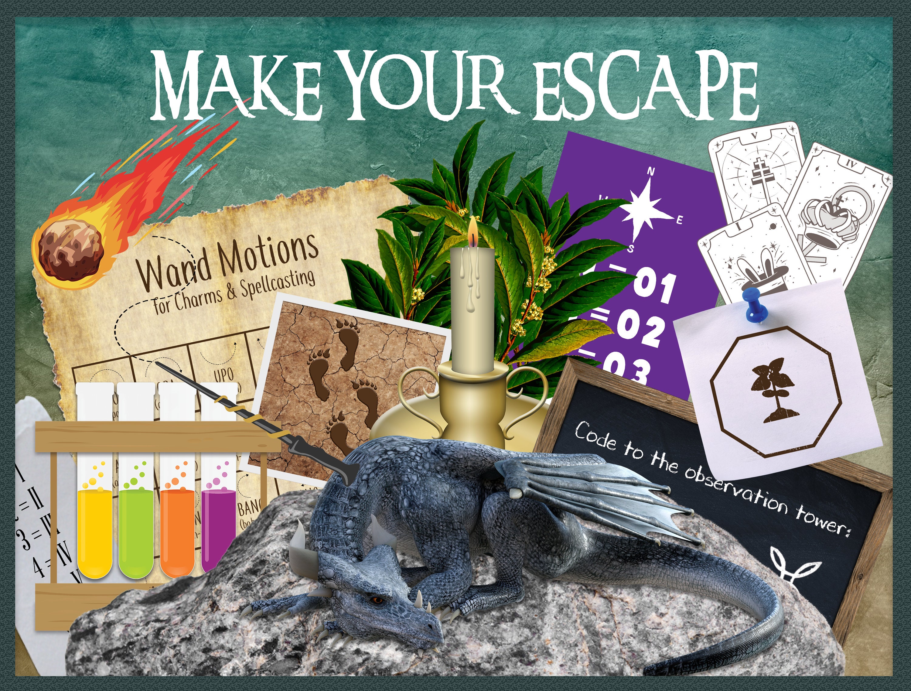 Wizard Themed Escape Room Adventure, DIY Escape Room for All Ages ...