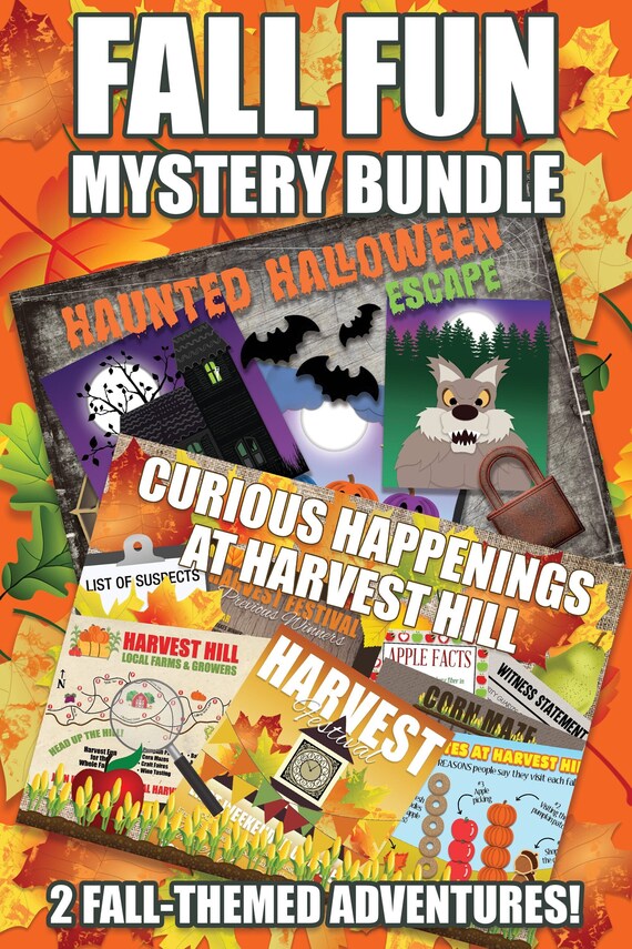 Printable Fall Adventure Bundle Halloween Escape Adventure | Etsy