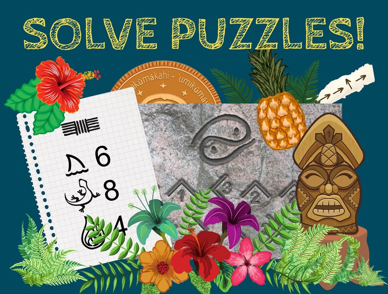 Hawaiian Themed Escape Room Adventure, DIY Escape Room for All Ages ...