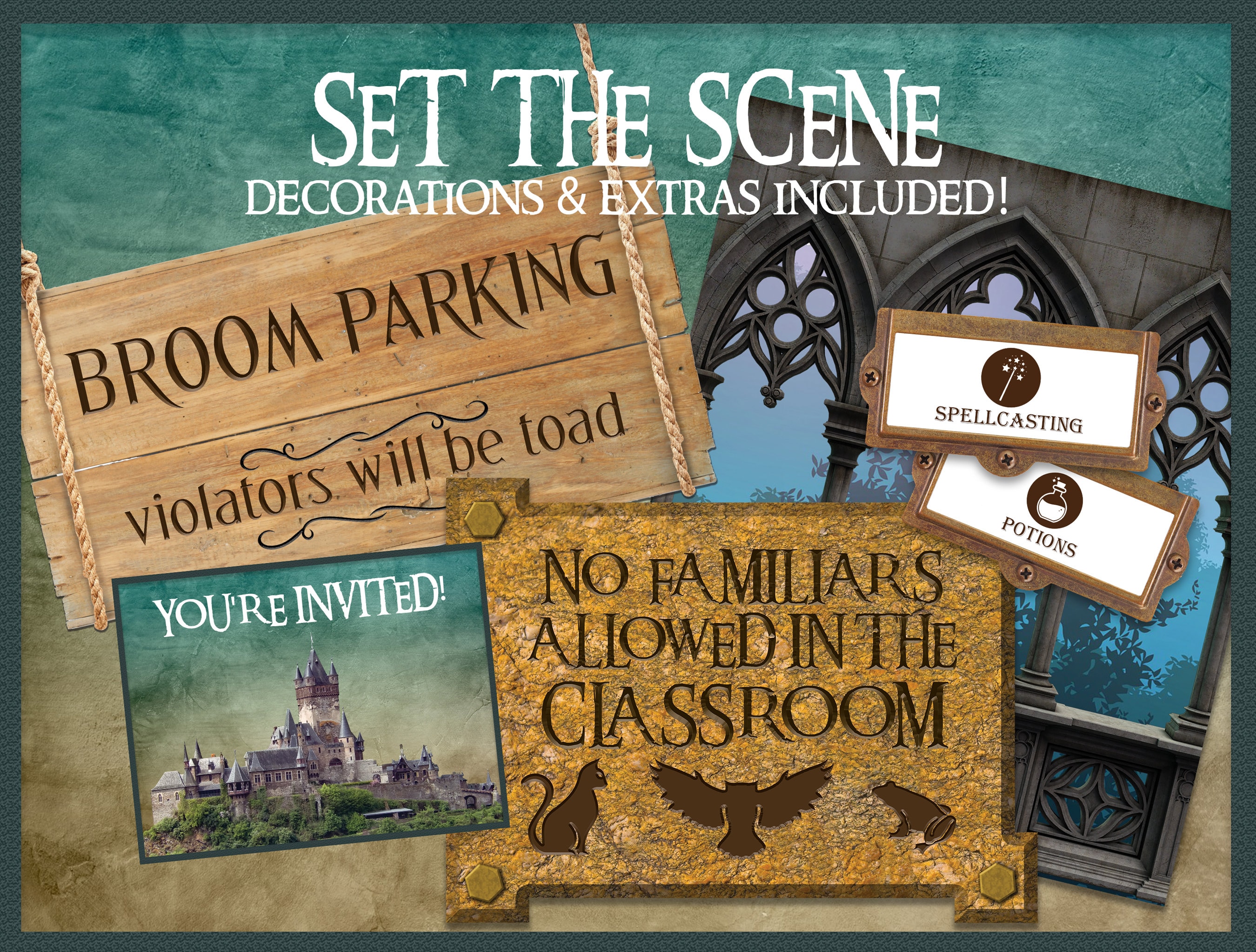 Wizard Themed Escape Room Adventure, DIY Escape Room for All Ages ...