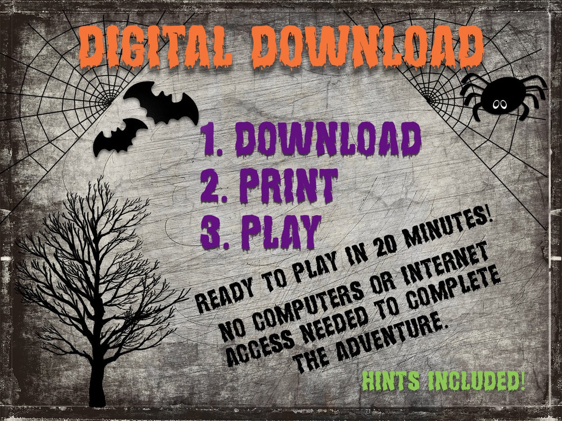 Printable Fall Adventure Bundle, Halloween Escape Adventure, Fall ...