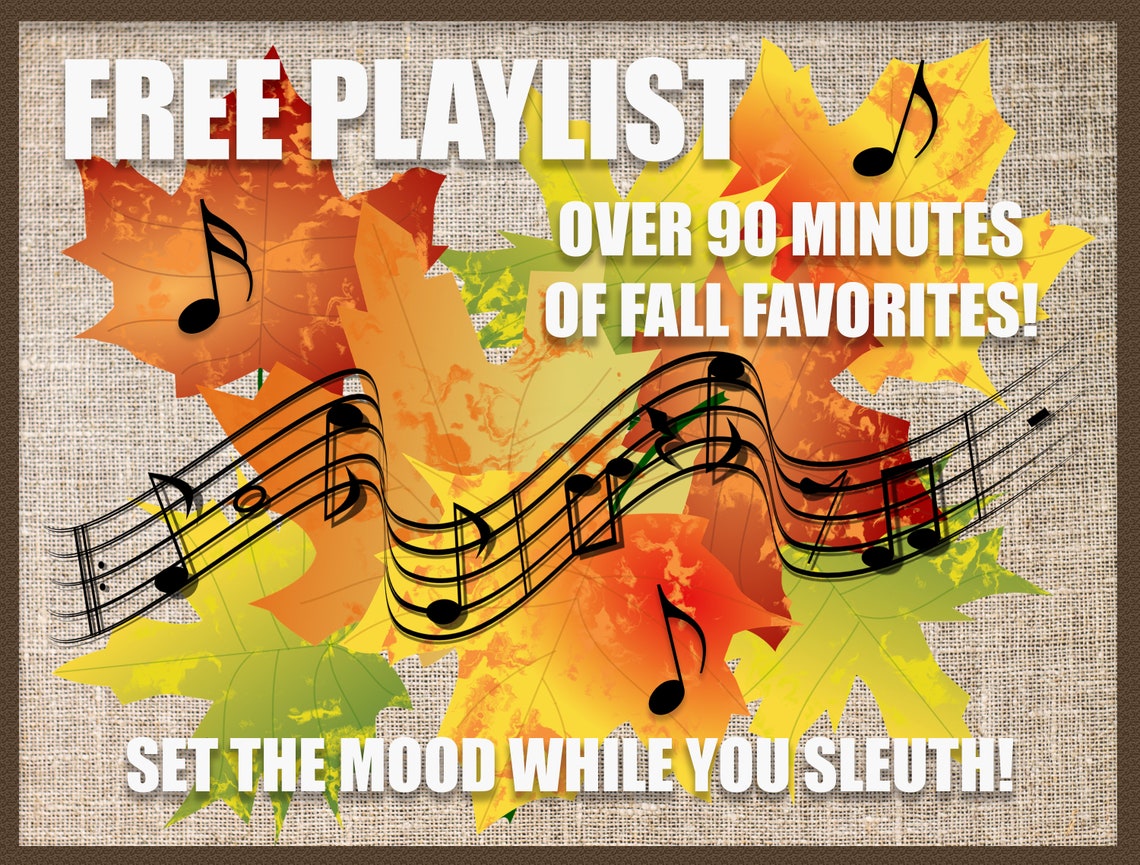 Printable Fall Mystery Adventure, Family Friendly Printable Puzzle Game ...