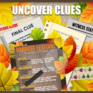 Printable Fall Mystery Adventure, Family Friendly Printable Puzzle Game ...