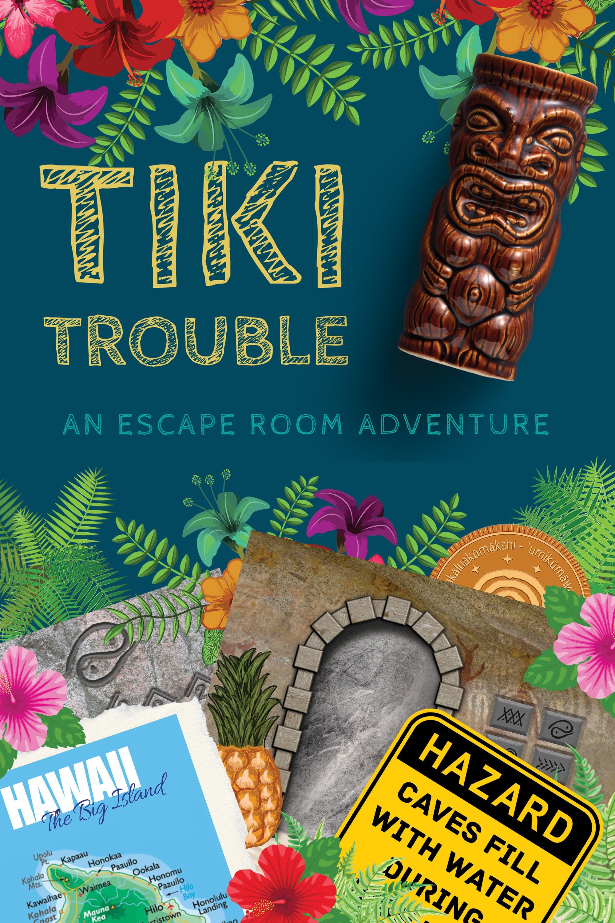 Hawaiian Themed Escape Room Adventure, DIY Escape Room for All Ages ...